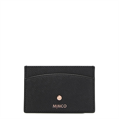 Black Rose Gold Sublime Card Holder - Card Holders | Mimco