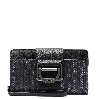 Black MODERNIST EXTRA LARGE WALLET - Sale | Mimco