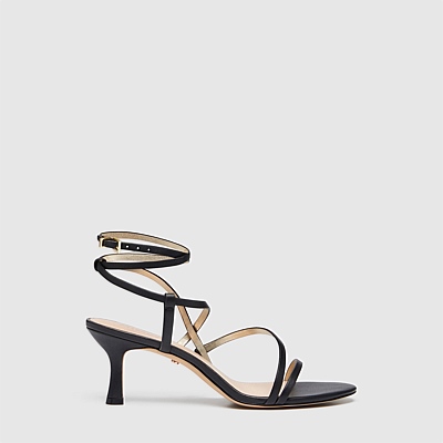 Black Lively Heeled Sandals - Shoes | Mimco