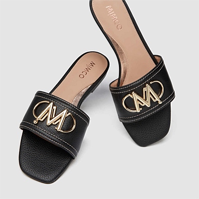 Black Unite Slides - Shoes | Mimco
