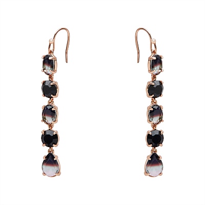 Black Dissolve Drop Ear - Drop Earrings | Mimco