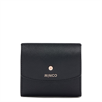 Black Micra Fold Card Wallet - Sale | Mimco