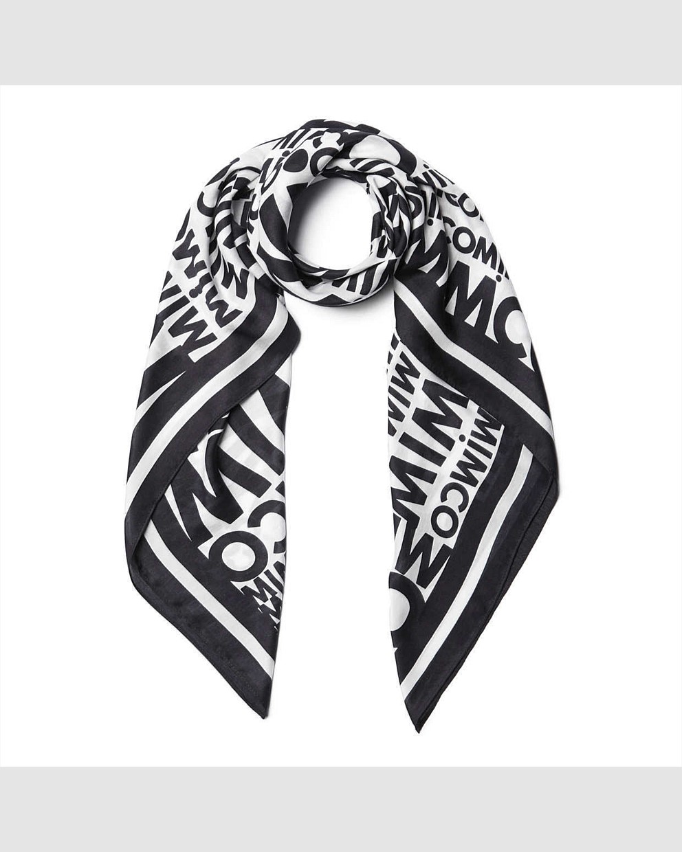 White Logo Scarf - Accessories | Mimco