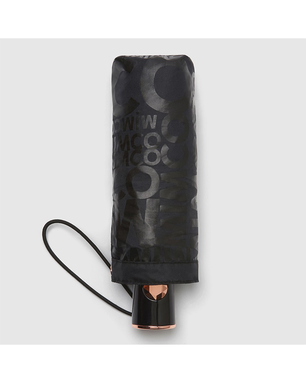 Black Logo Umbrella - Umbrellas | Mimco