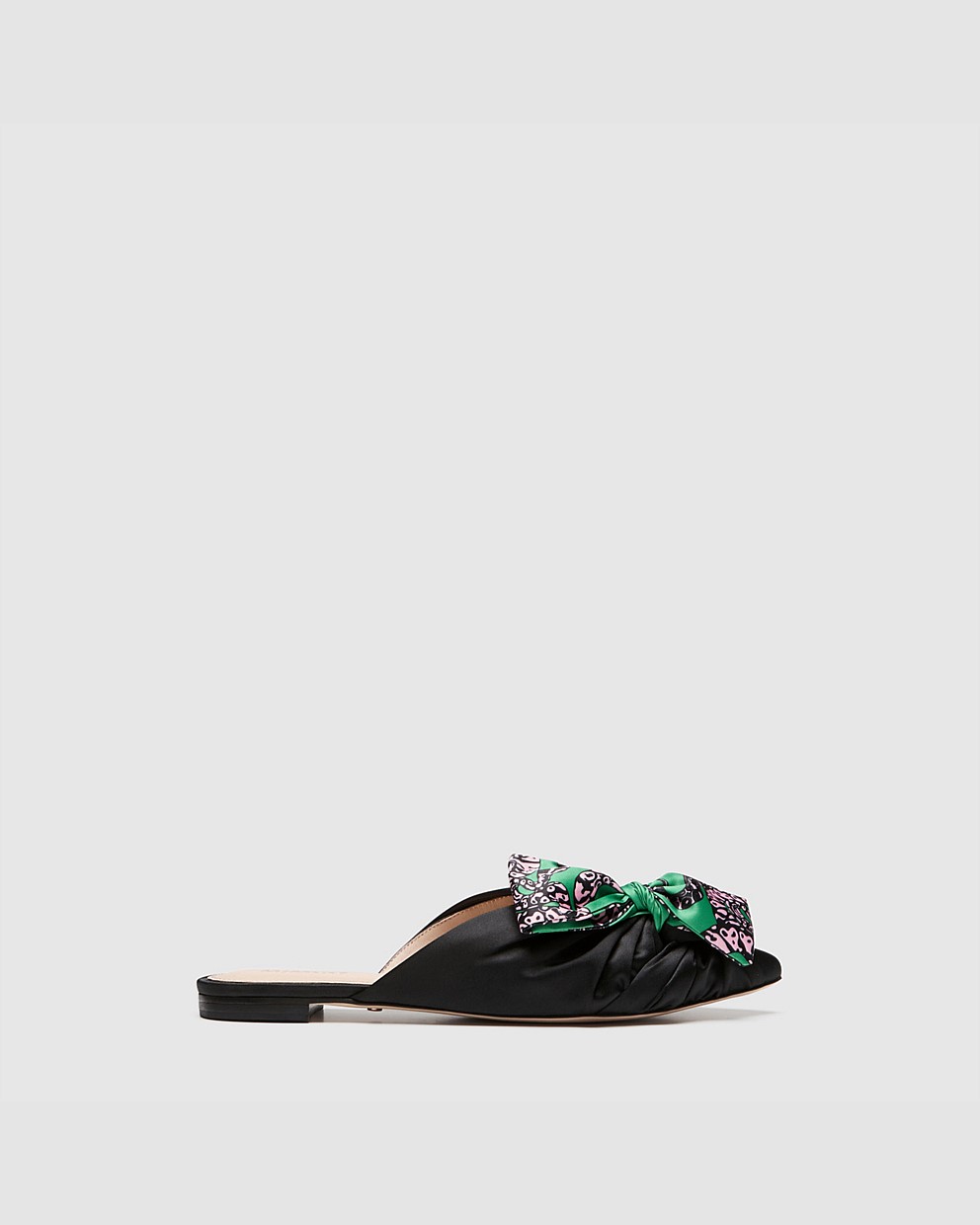 Black SERPENTINE SLIPPER SLIDES - Shoes | Mimco