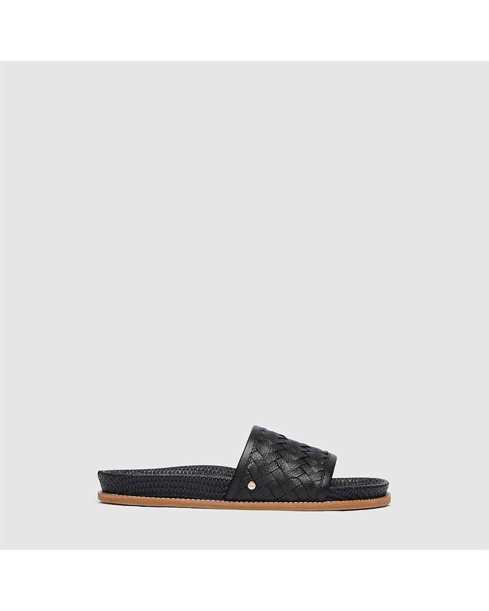 Black Diversa Slides - Shoes | Mimco
