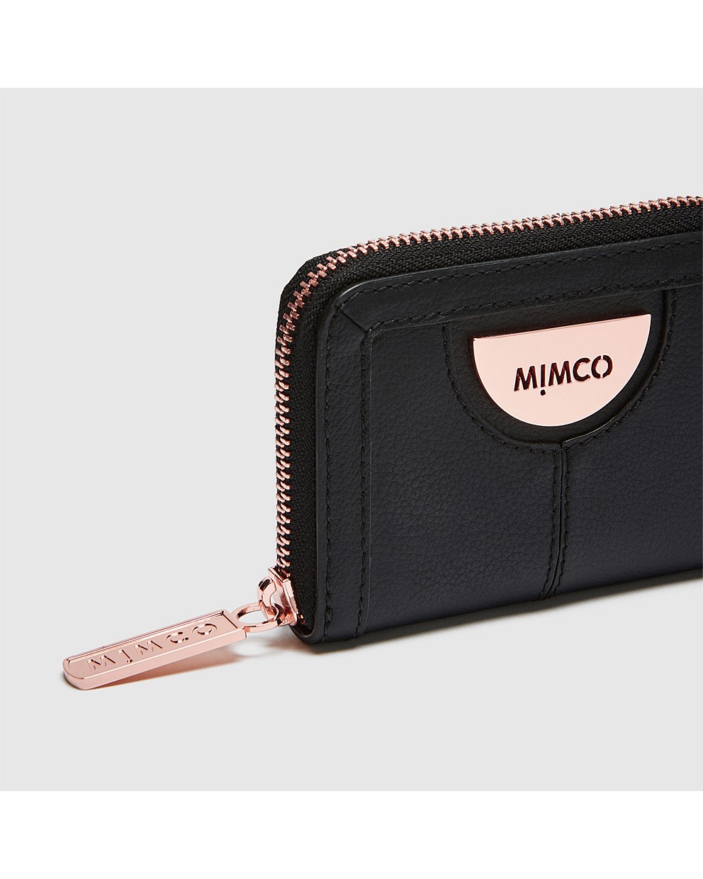 Black Rose Gold Gala Vegan Coin Wallet - Wallets | Mimco