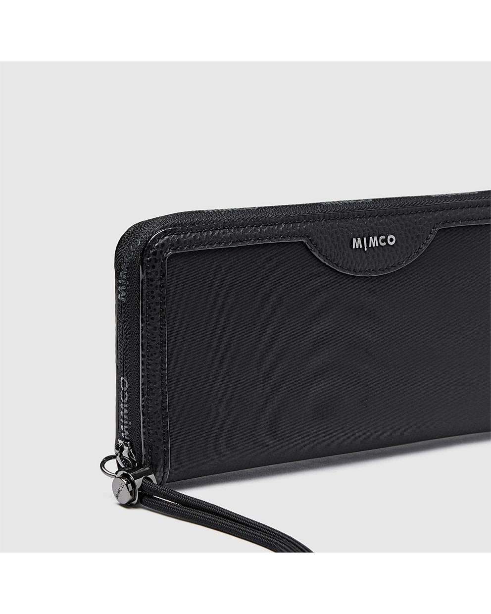 Black Gunmetal Super-Cycle Large Wallet - Wallets & Pouches | Mimco