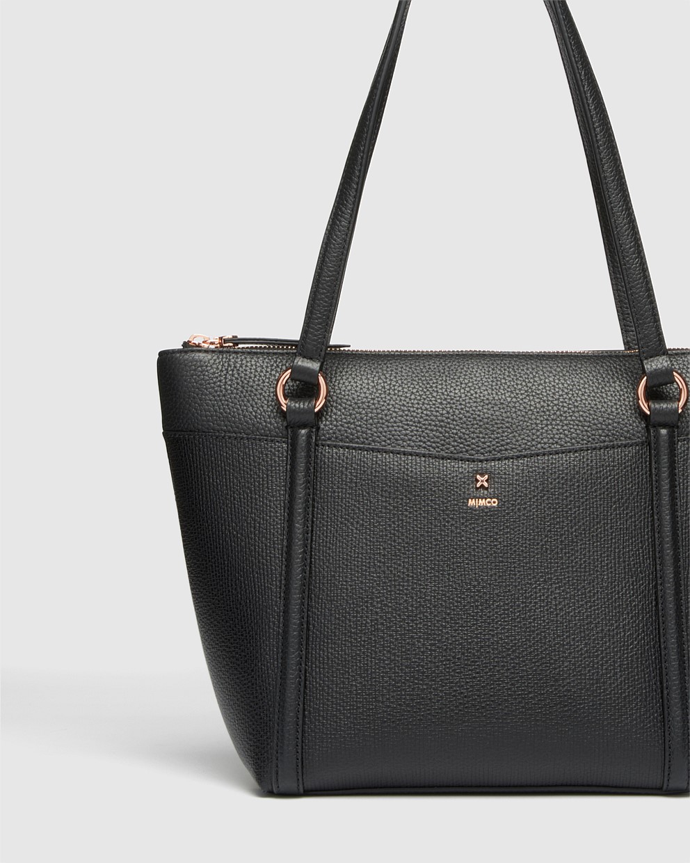 Black Rose Gold D-Vine Mini Tote Bag - Tote Bags | Mimco
