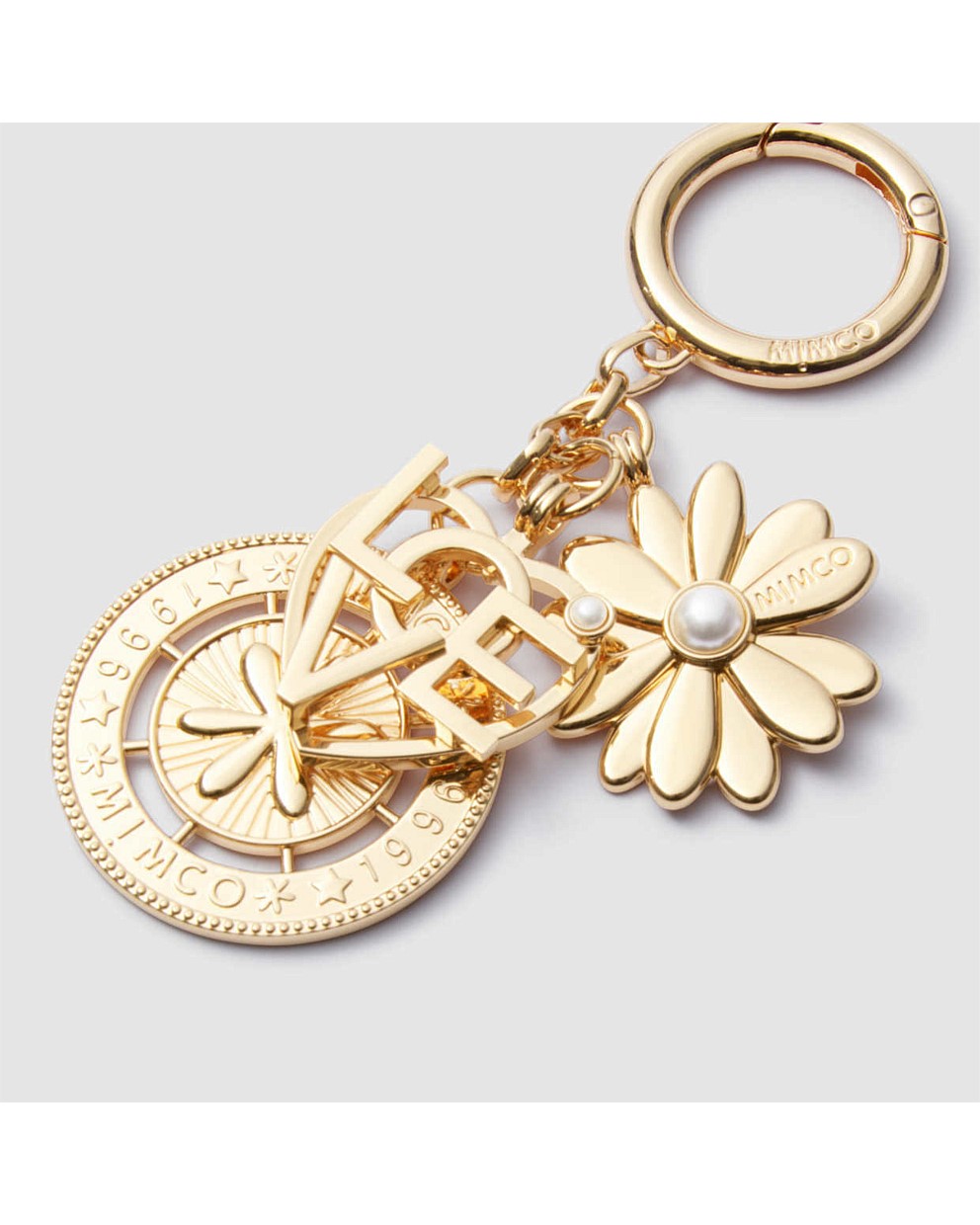 Light Gold Optimist Keyring - Bags Charms | Mimco