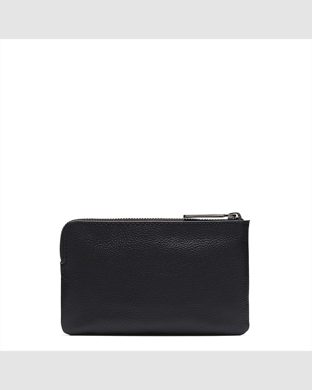 Black Gunmetal Echo Small Pouch Pouches Mimco