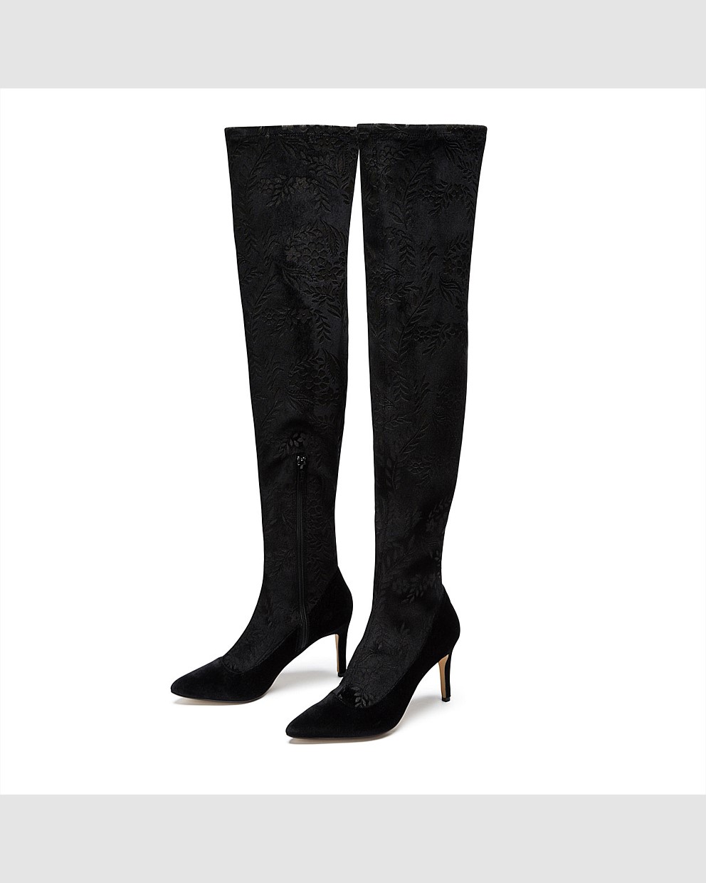 Black RETOUCH OVER THE KNEE BOOT - Shoes | Mimco