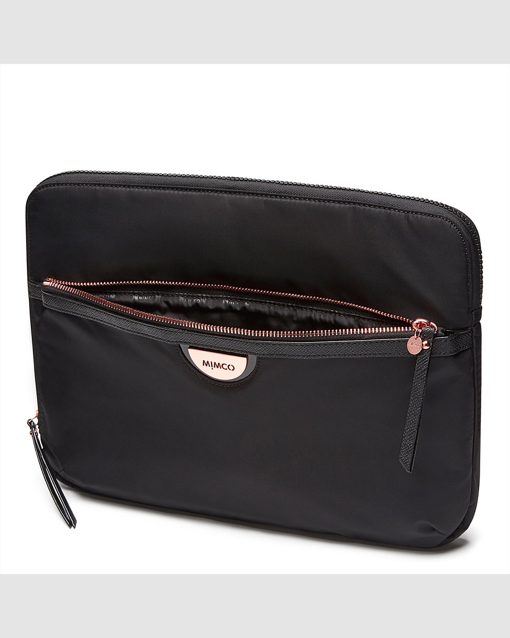 Black Rose Gold Echo Laptop Case - Travel Accessories | Mimco
