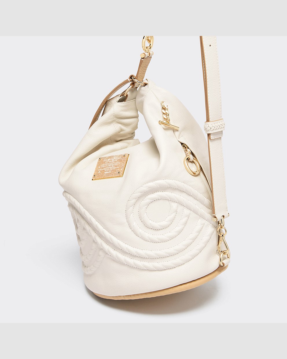 White Virtue Bucket Bag - Shoulder & Hobo Bags | Mimco
