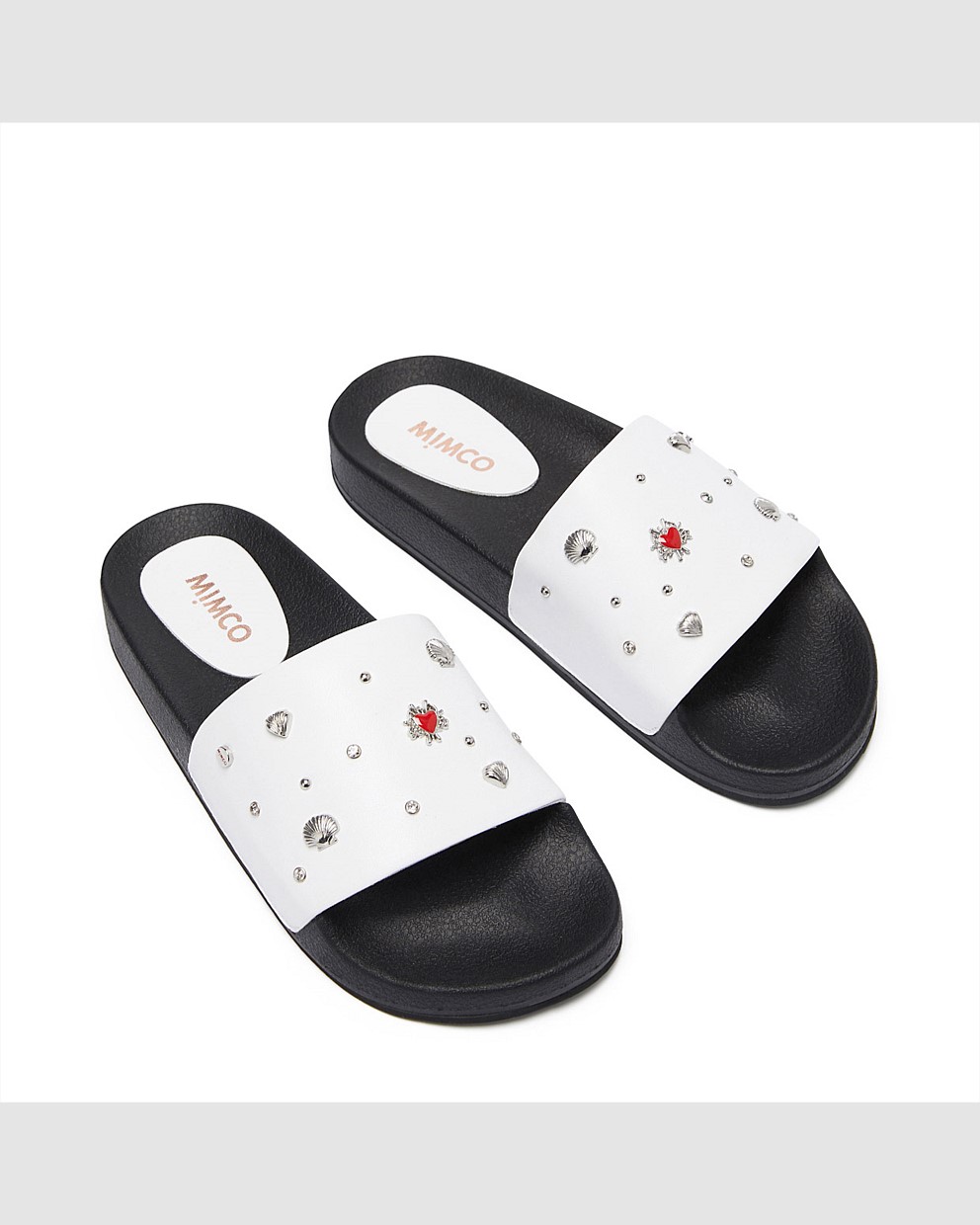 White ROMEO SLIDE - Shoes | Mimco