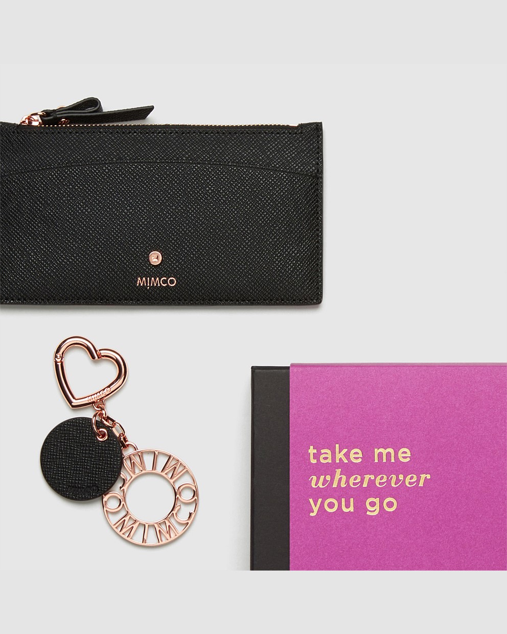 Black Rose Gold MIMFINITY GIFT SET - Bags Charms | Mimco