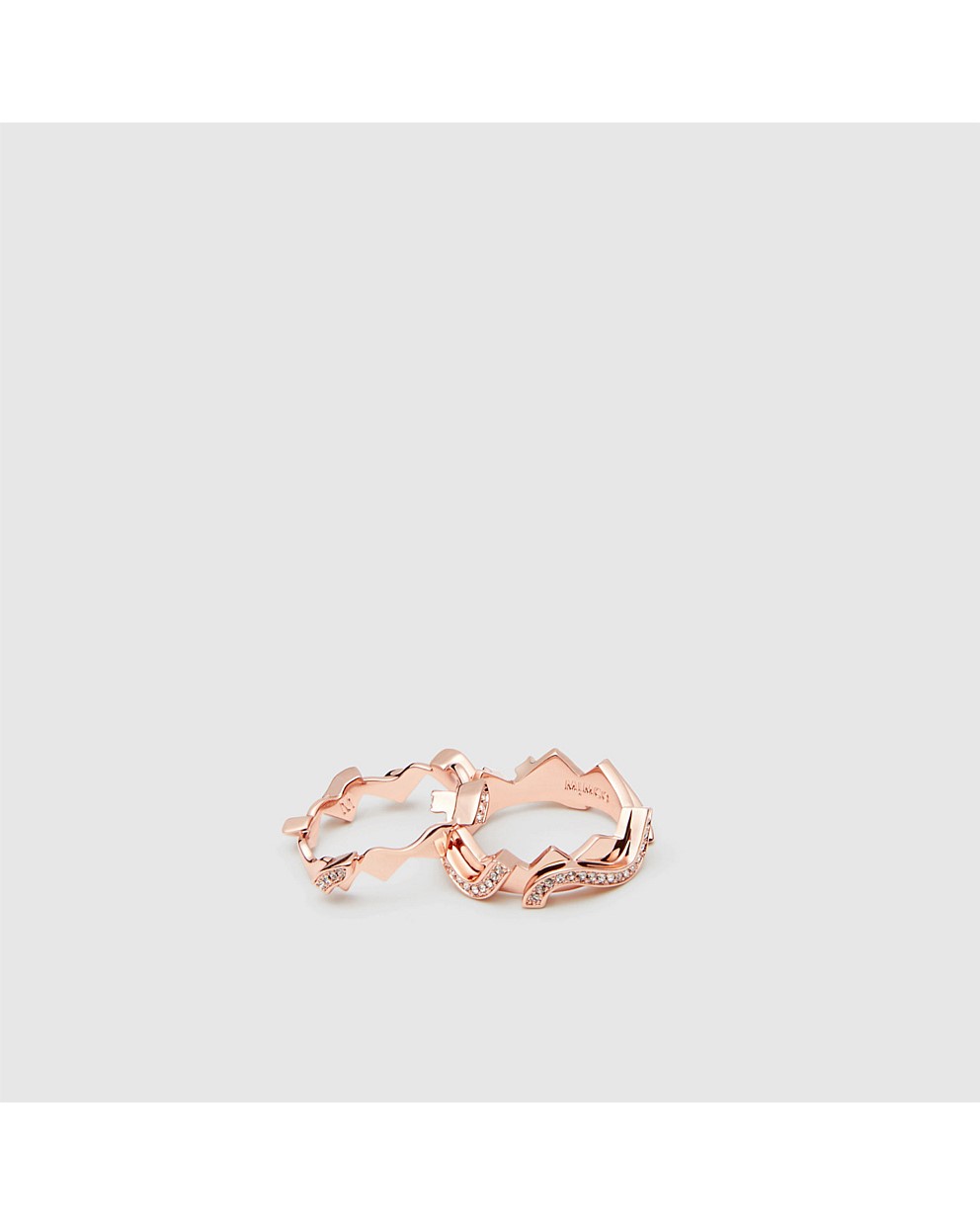 Rose Gold IMPACT RING DUO - Sale | Mimco
