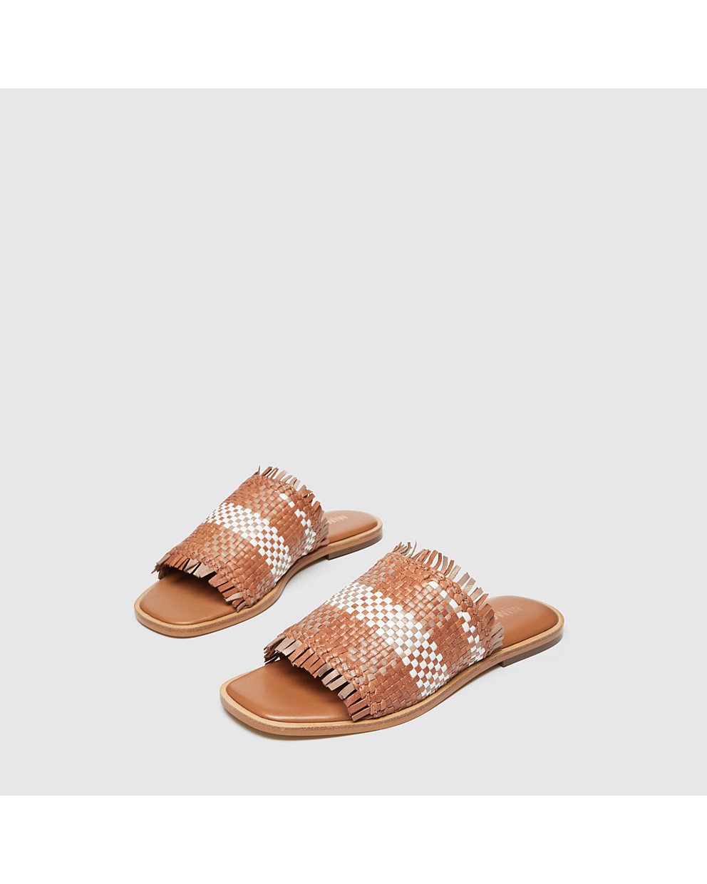 Camel INTERTWINED SLIDES - Sandals | Mimco