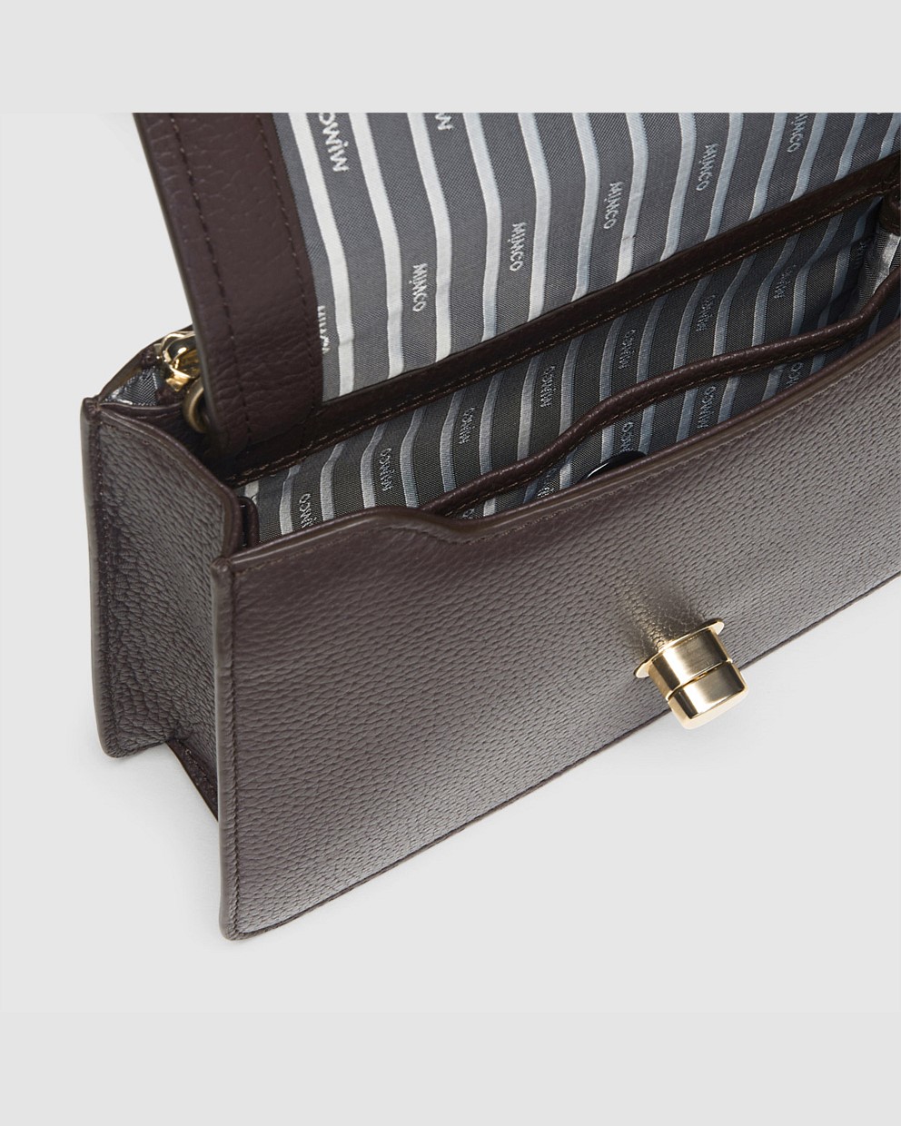 Dark Cocoa TURNLOCK SLING HIP BAG - Crossbody Bags | Mimco