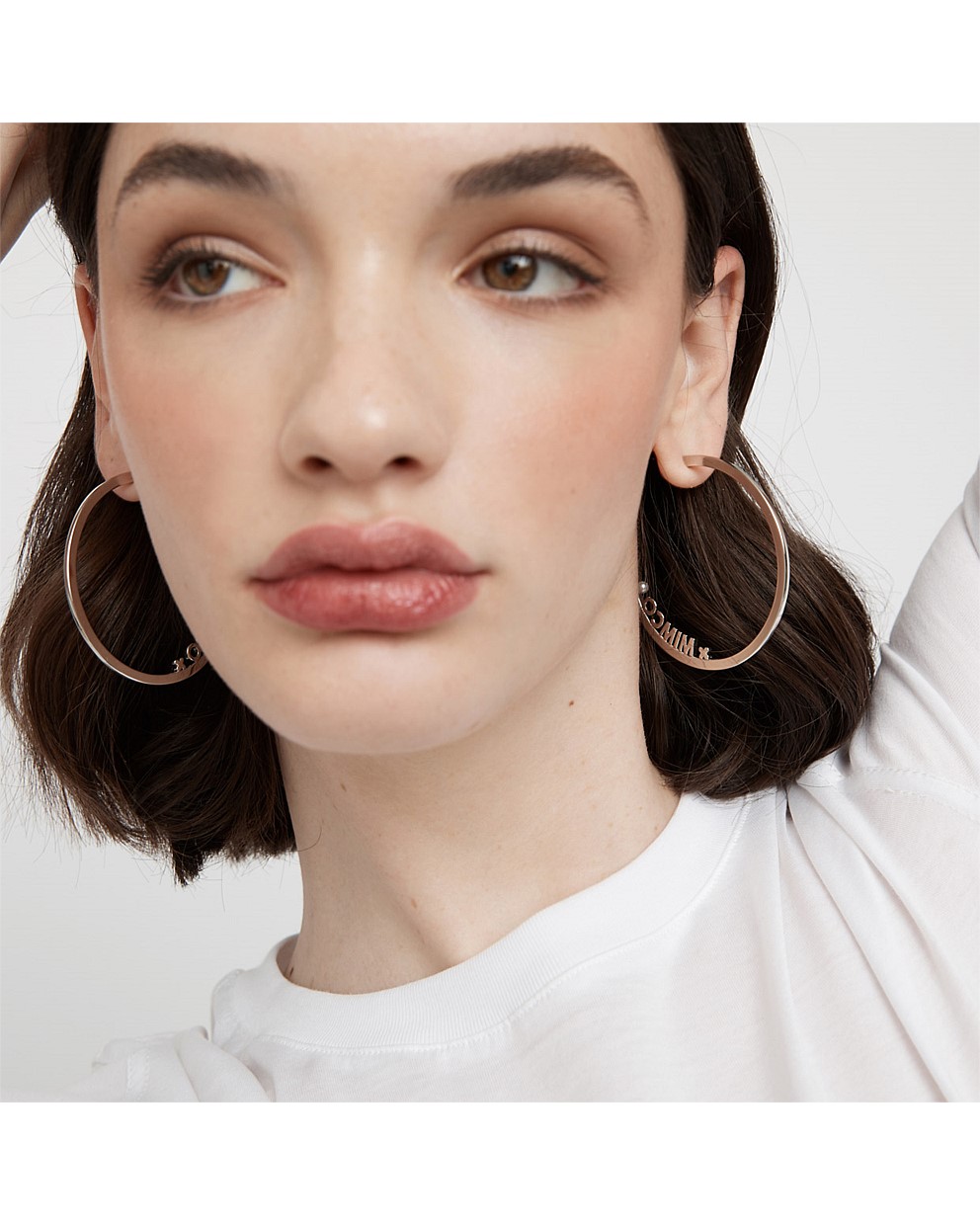 Silver mim-mazing extra large hoop earrings - Hoop Earrings | Mimco
