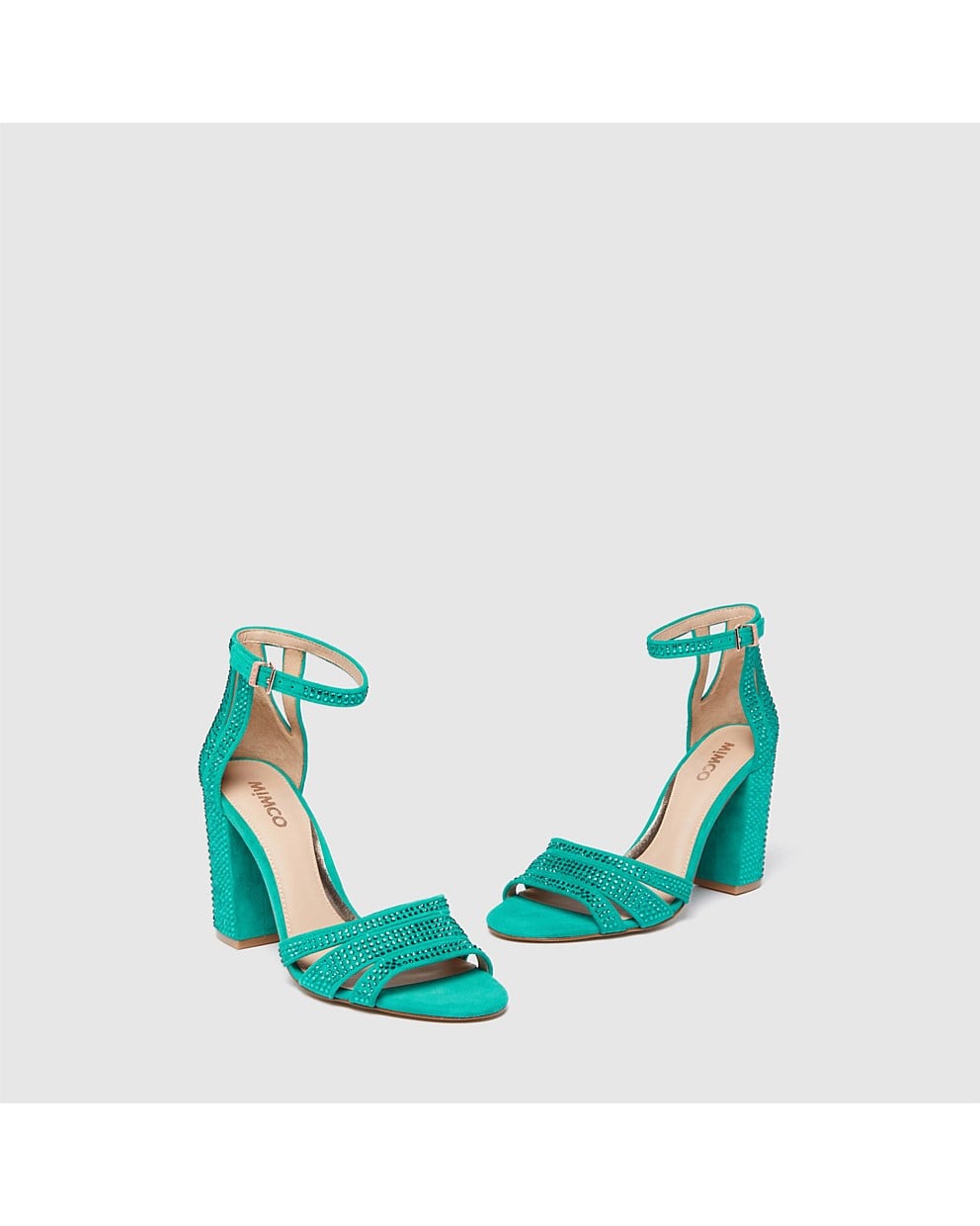 Jewel Green Opulent Heeled Sandals - Shoes | Mimco