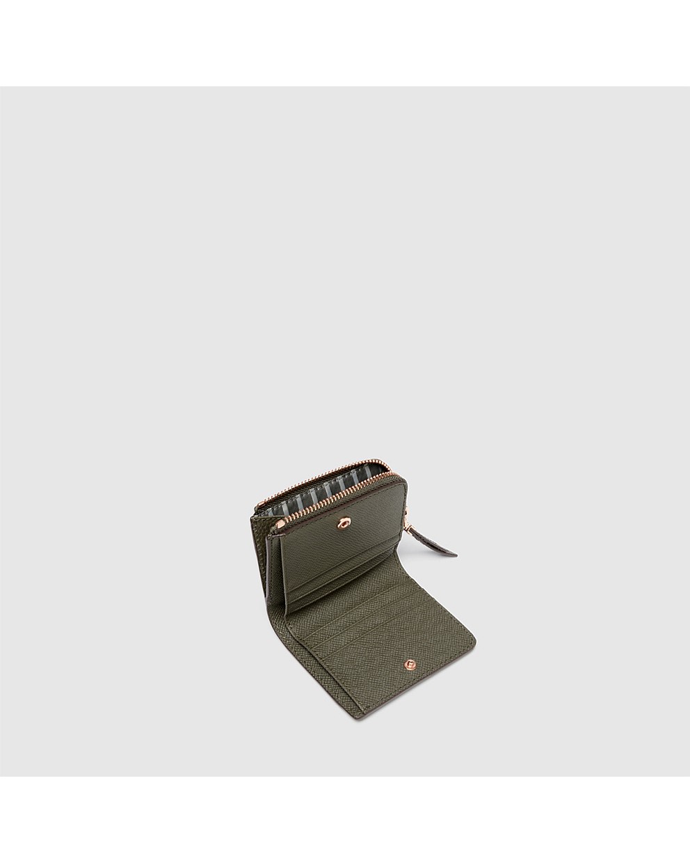 Moss Green D-Vine Small Wallet - Wallets & Pouches | Mimco