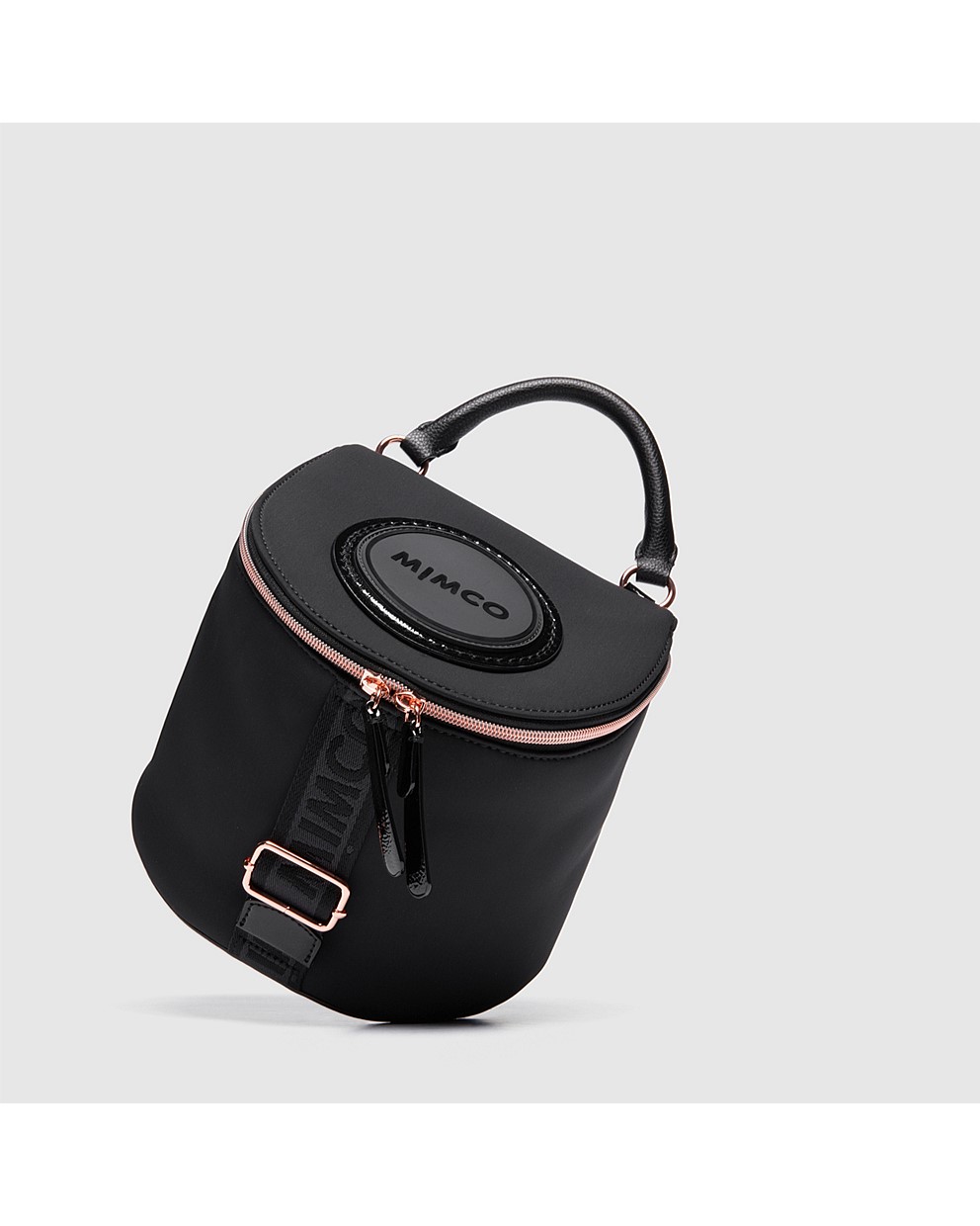 Black Rose Gold Serenity Small Satchel - Crossbody Bags | Mimco