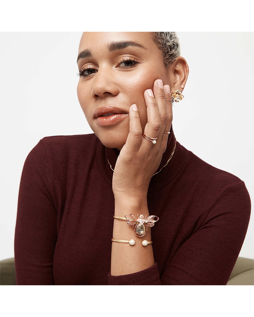 Multicolour Queen B Cuff - Bracelets & Bangles | Mimco