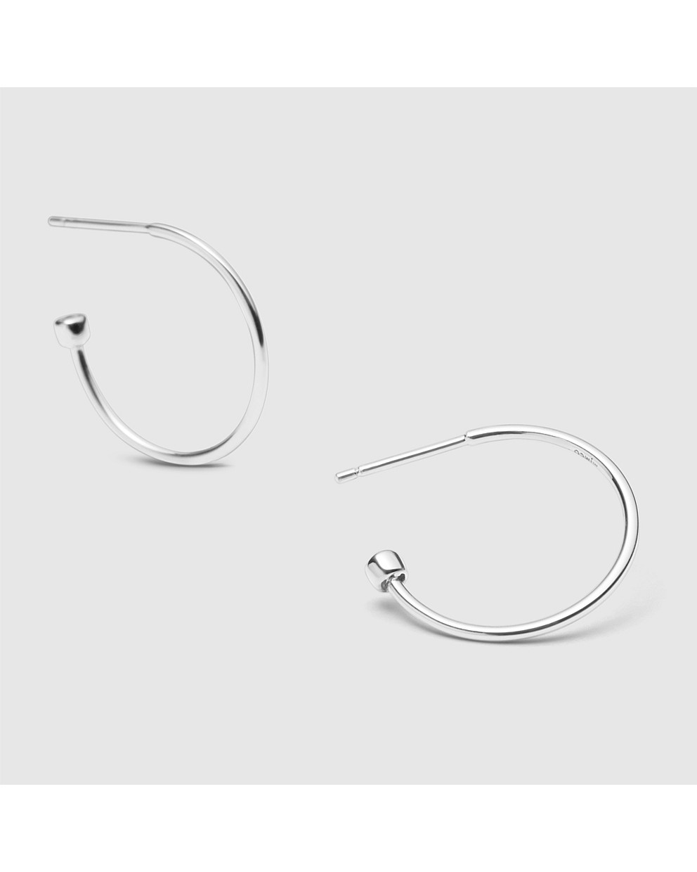 Silver Loop Sterling Silver Hoop Earrings - Hoop Earrings | Mimco