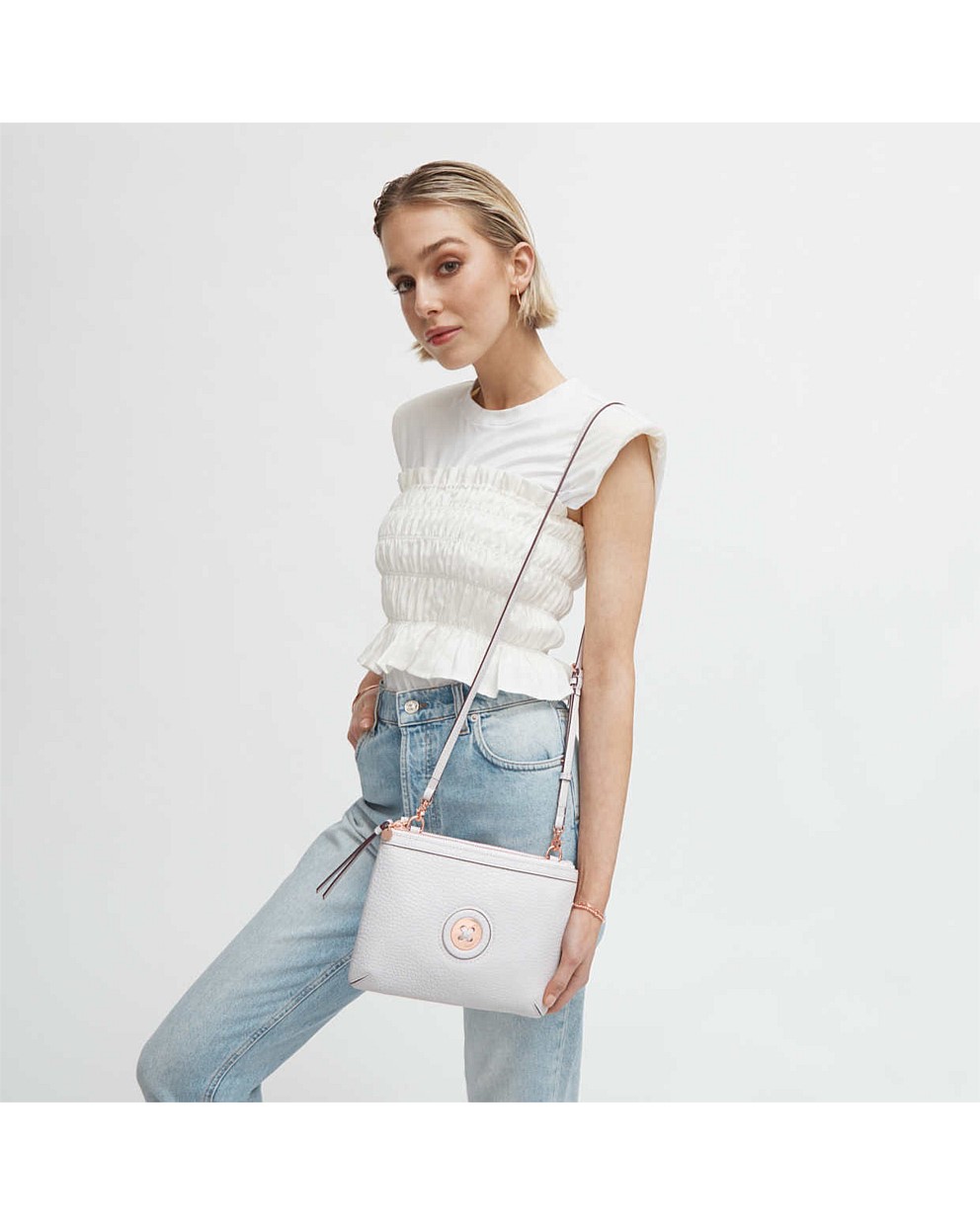 Lilac Marle Mim Mazing Duo Cross Body Bag Crossbody Bags Mimco