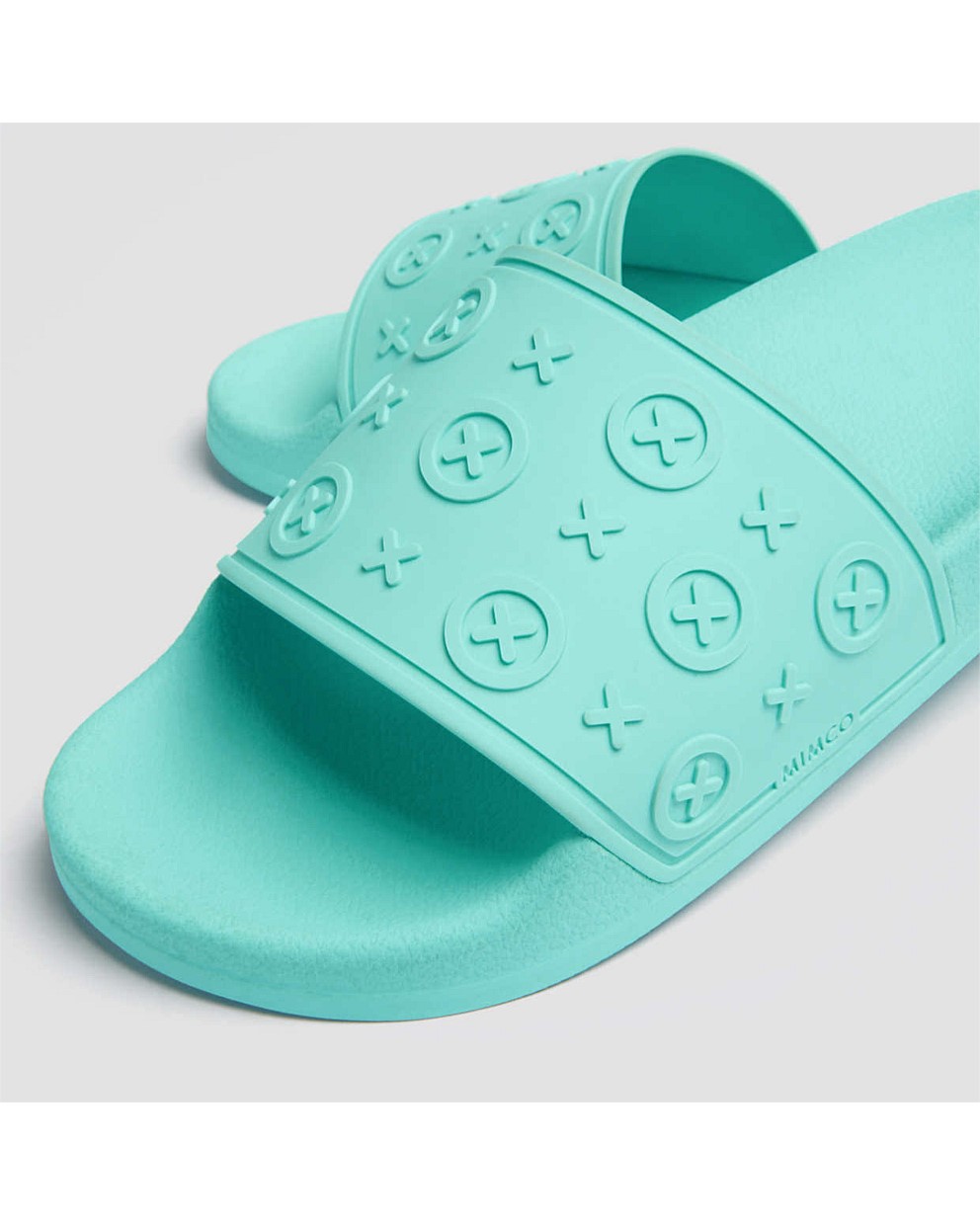 Turquoise Mim-Pool Slides - Shoes | Mimco