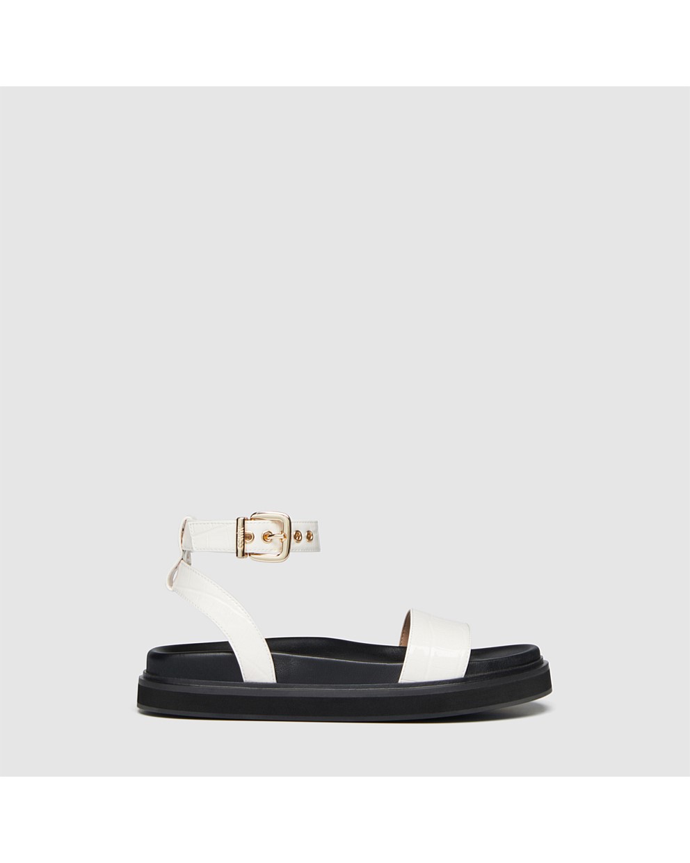 White Hazy Sandals - Shoes | Mimco