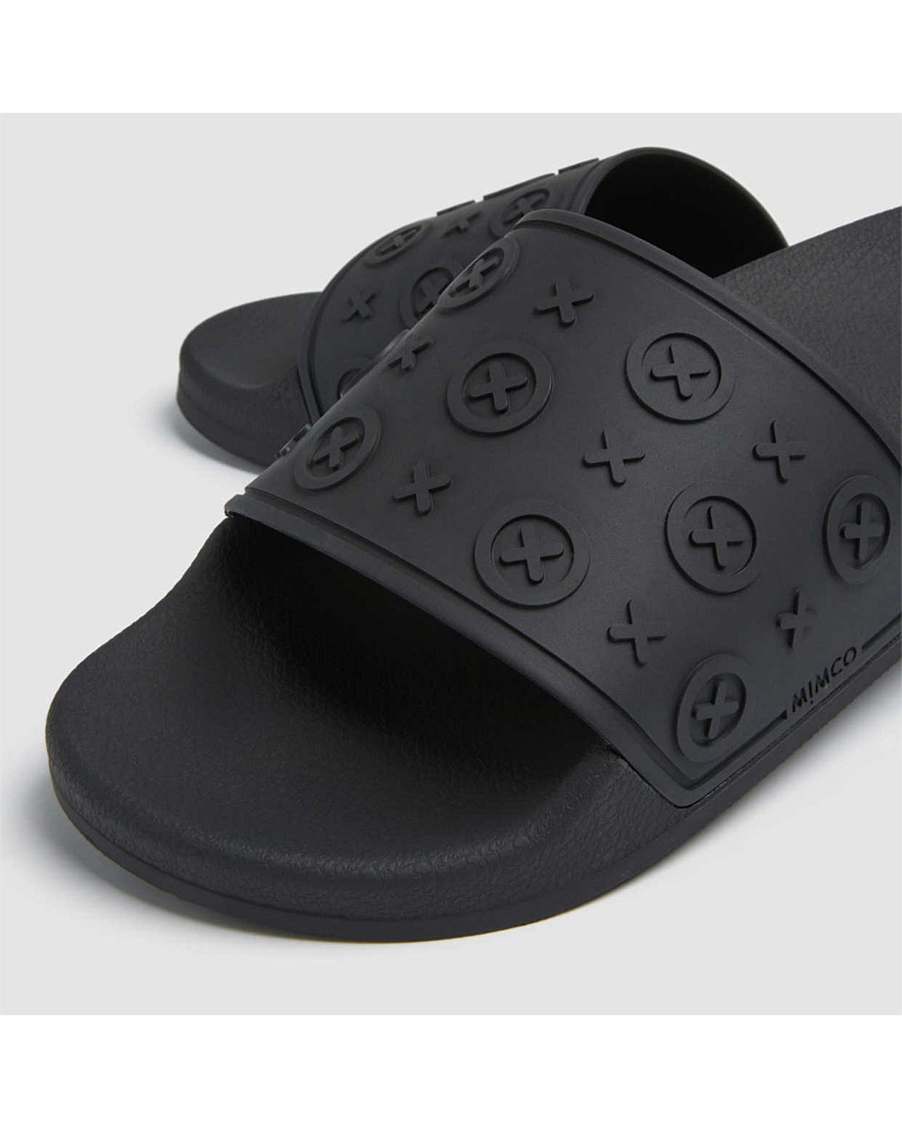 Black Mim-Pool Slides - Shoes | Mimco