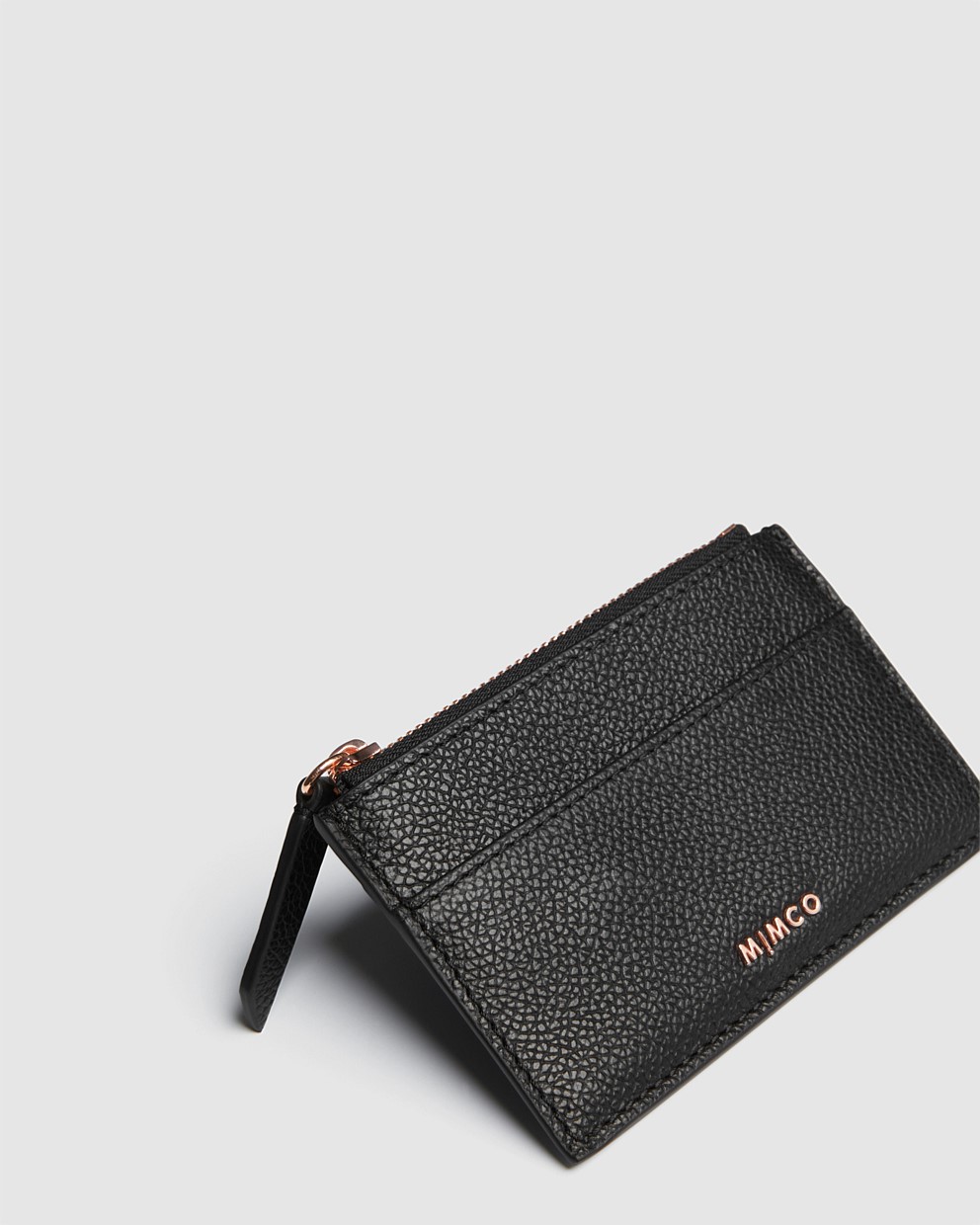 Black Rose Gold Classico Duo Card Wallet - Card Holders | Mimco