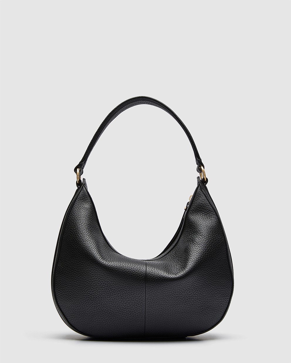 Black Light Gold Luna Crescent Bag - Bags | Mimco