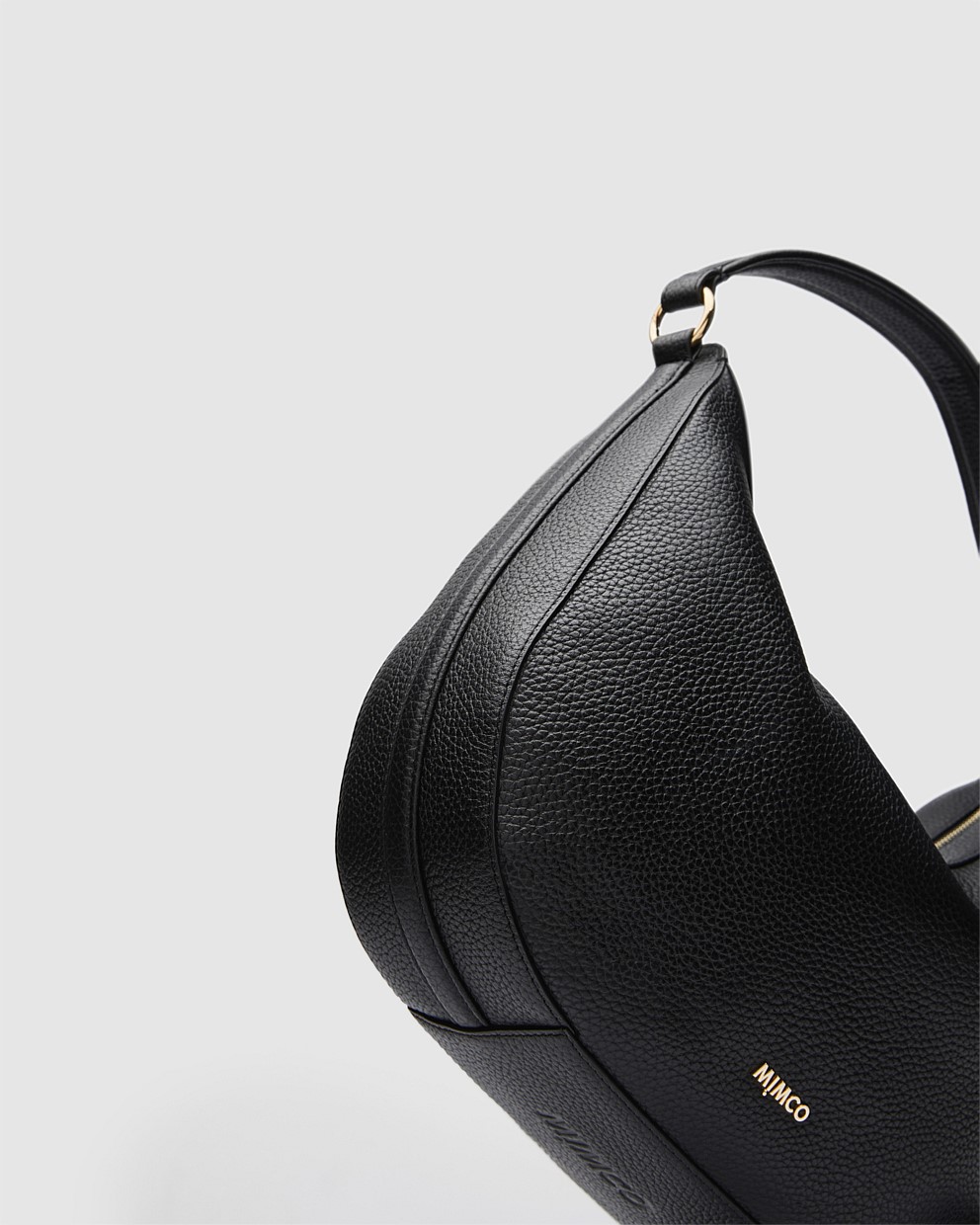 Black Light Gold Luna Crescent Bag - Bags | Mimco