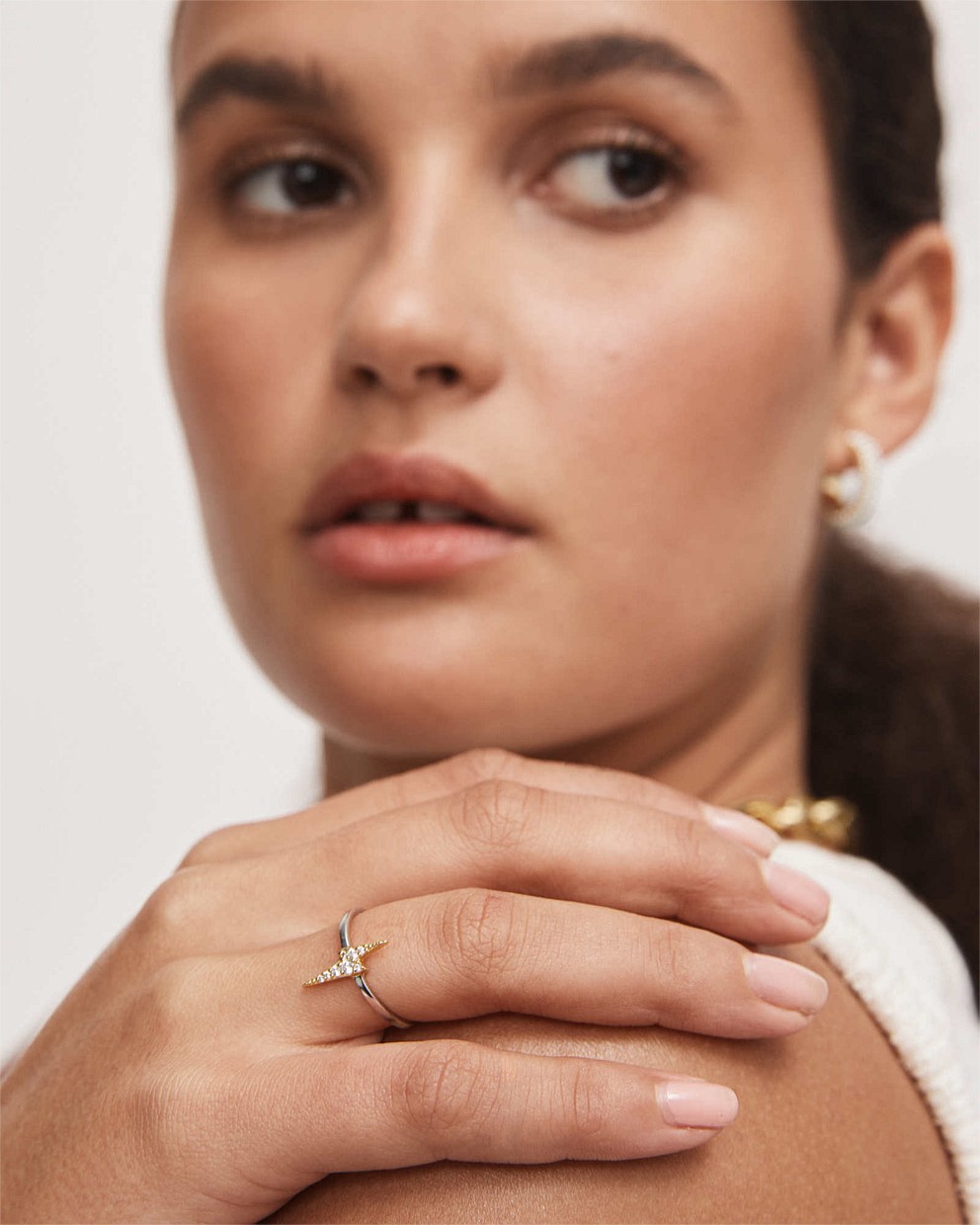 Gold Intuition Sterling Silver Ring - Rings | Mimco