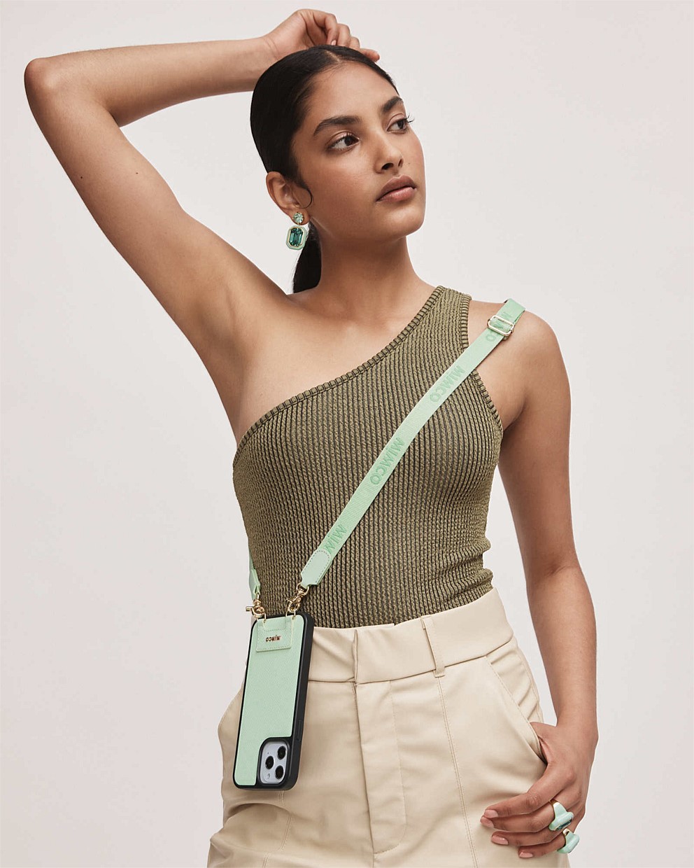 Celery Tech Webbing Bag Strap - Bag Straps | Mimco
