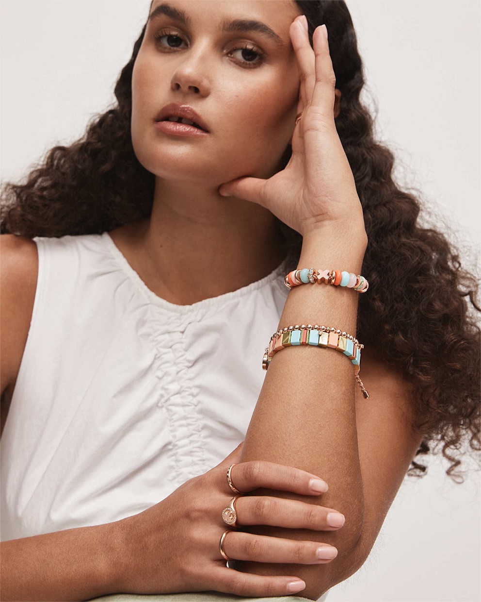 Melon Pink Ember Bracelet - Bracelets & Bangles | Mimco