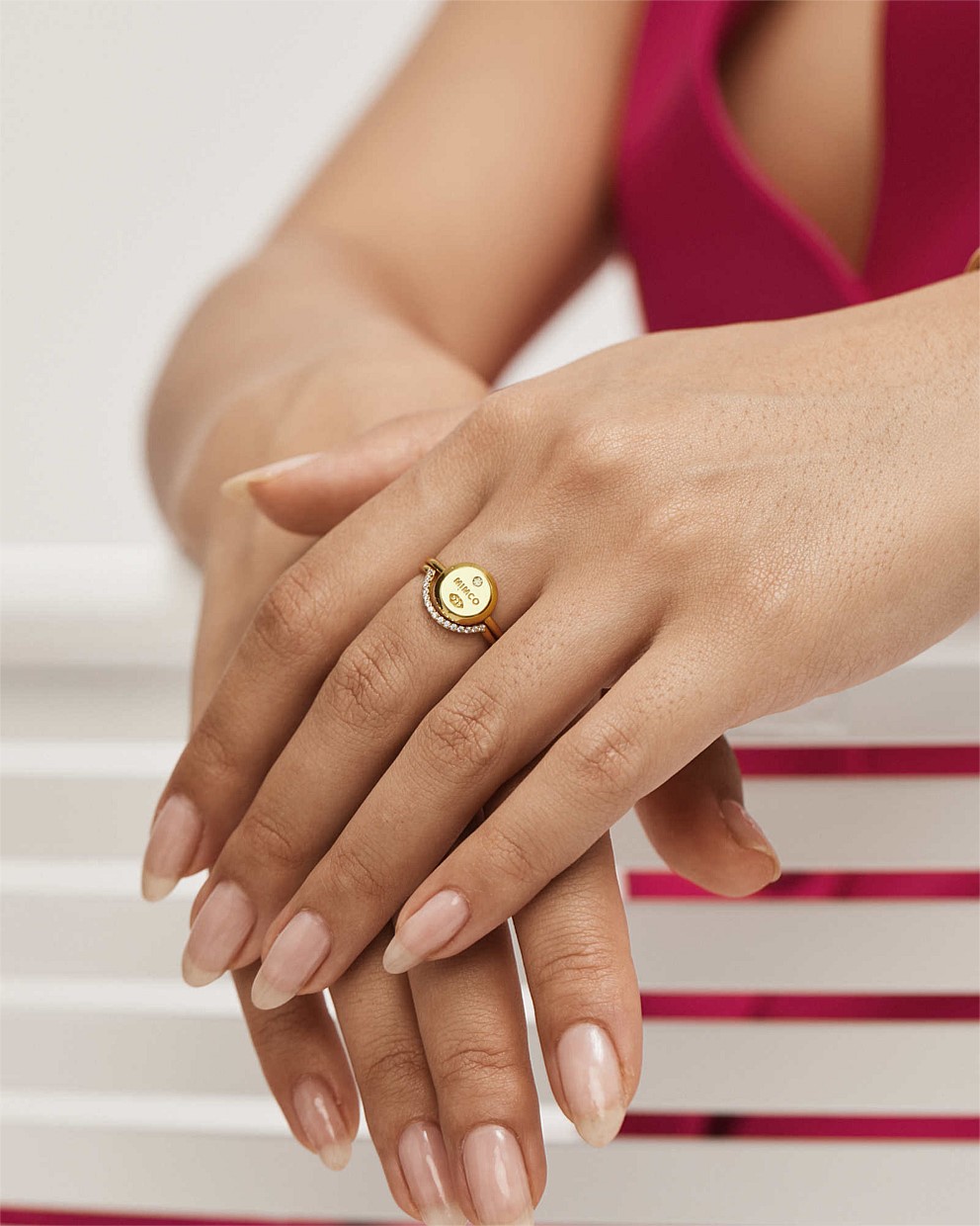 Gold Esse Duo Ring - Sale | Mimco