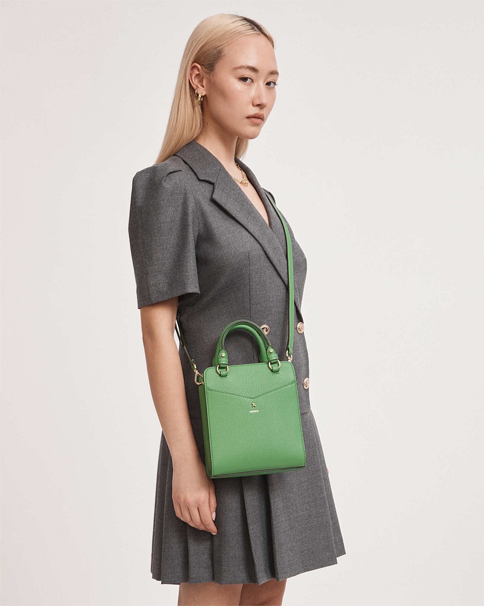Retro Green D-Vine Mini Tote Bag - Crossbody Bags | Mimco
