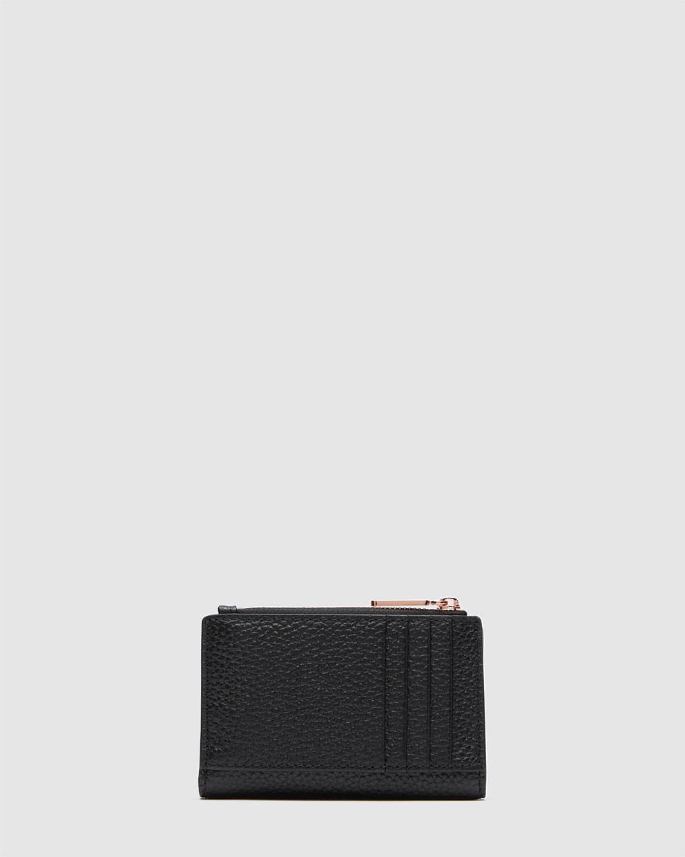 Black Rose Gold Jett Wallet - Wallets | Mimco