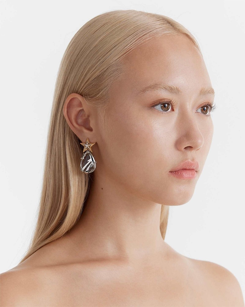 Clear Kay-P Drop Earrings - Drop Earrings | Mimco