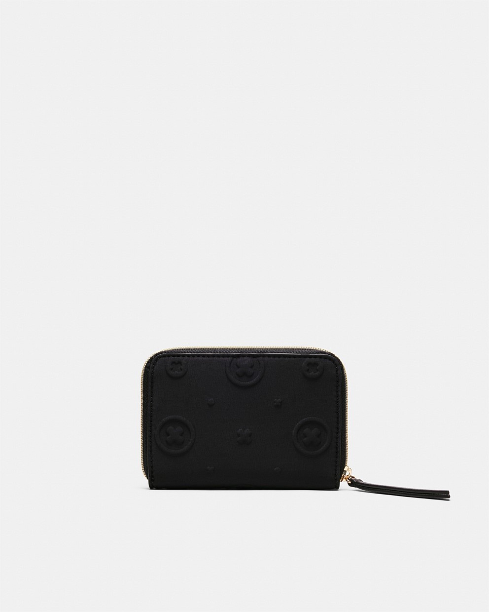Black Light Gold Flashback Neoprene Medium Wallet - Wallets | Mimco