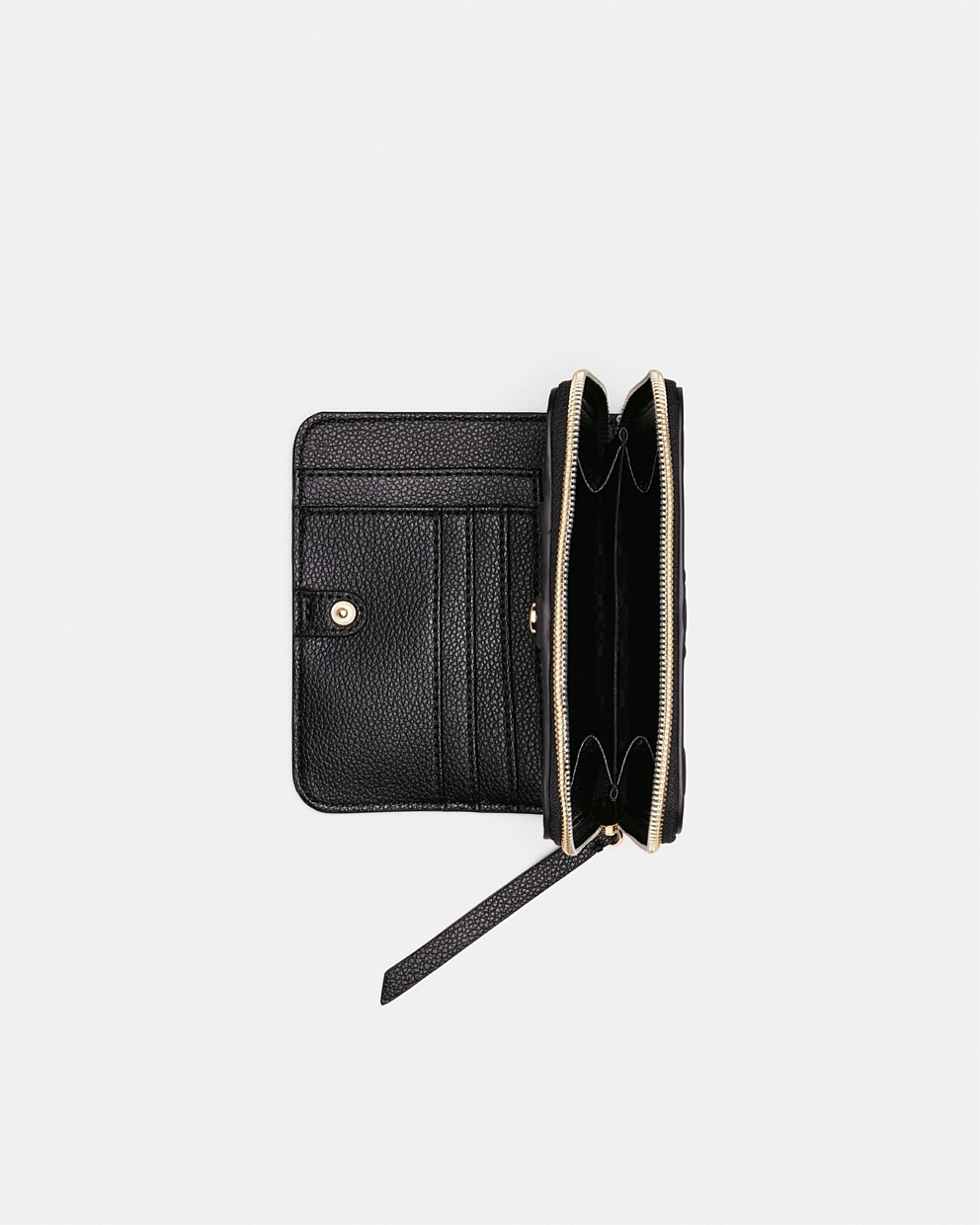 Black Light Gold Flashback Neoprene Medium Wallet - Wallets | Mimco
