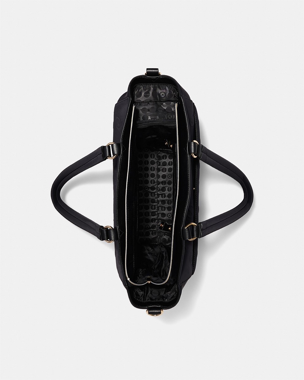 Black Light Gold Flashback Neoprene Baby Bag - Bags | Mimco