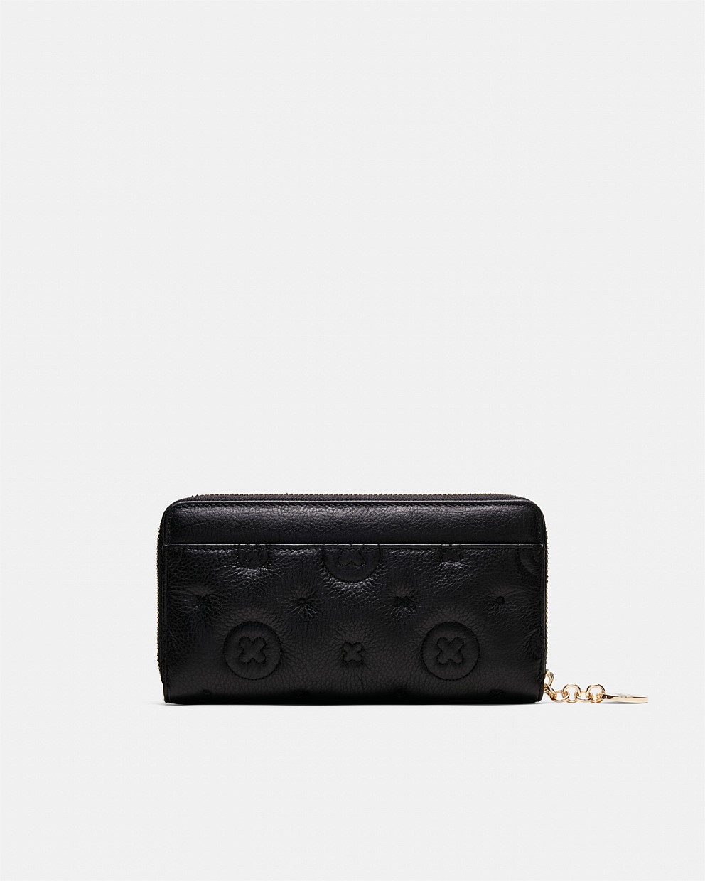 Black Flashback Leather Large Wallet - Wallets | Mimco