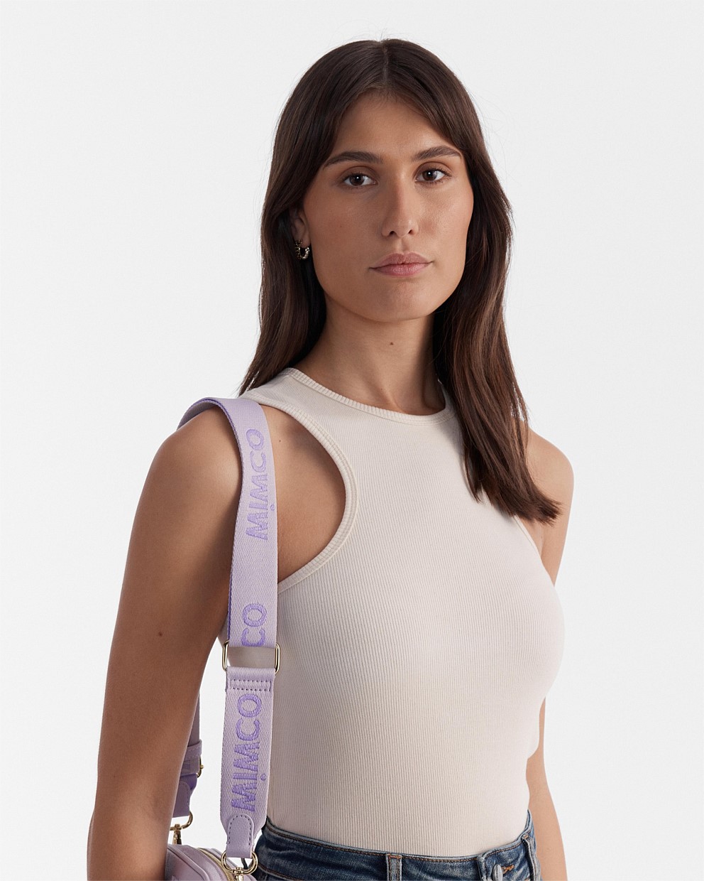 Violet Swirl Webbing Bag Strap - Crossbody Bag Straps | Mimco