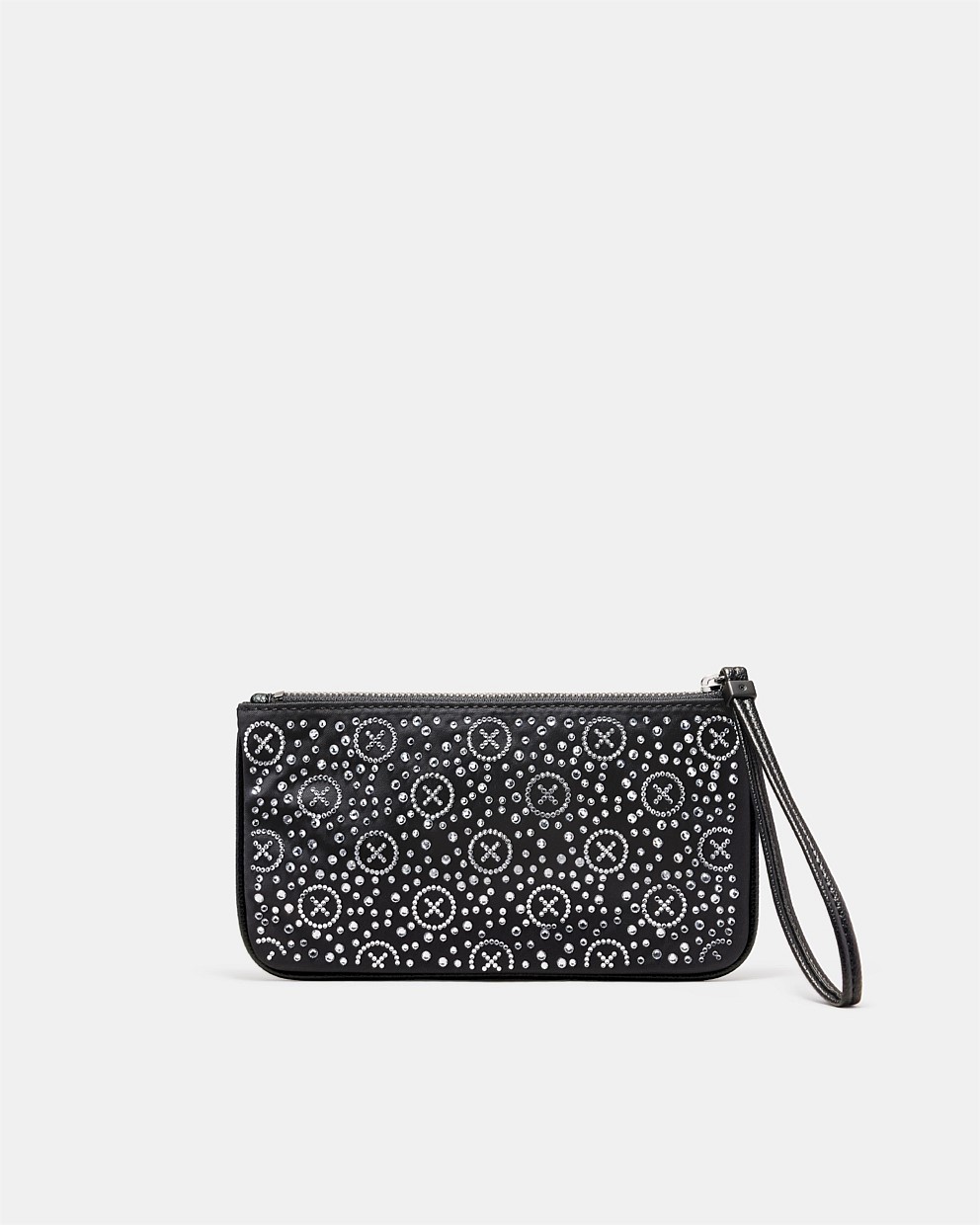 Black Mim-Gram Sparkle Pouch - Pouches | Mimco