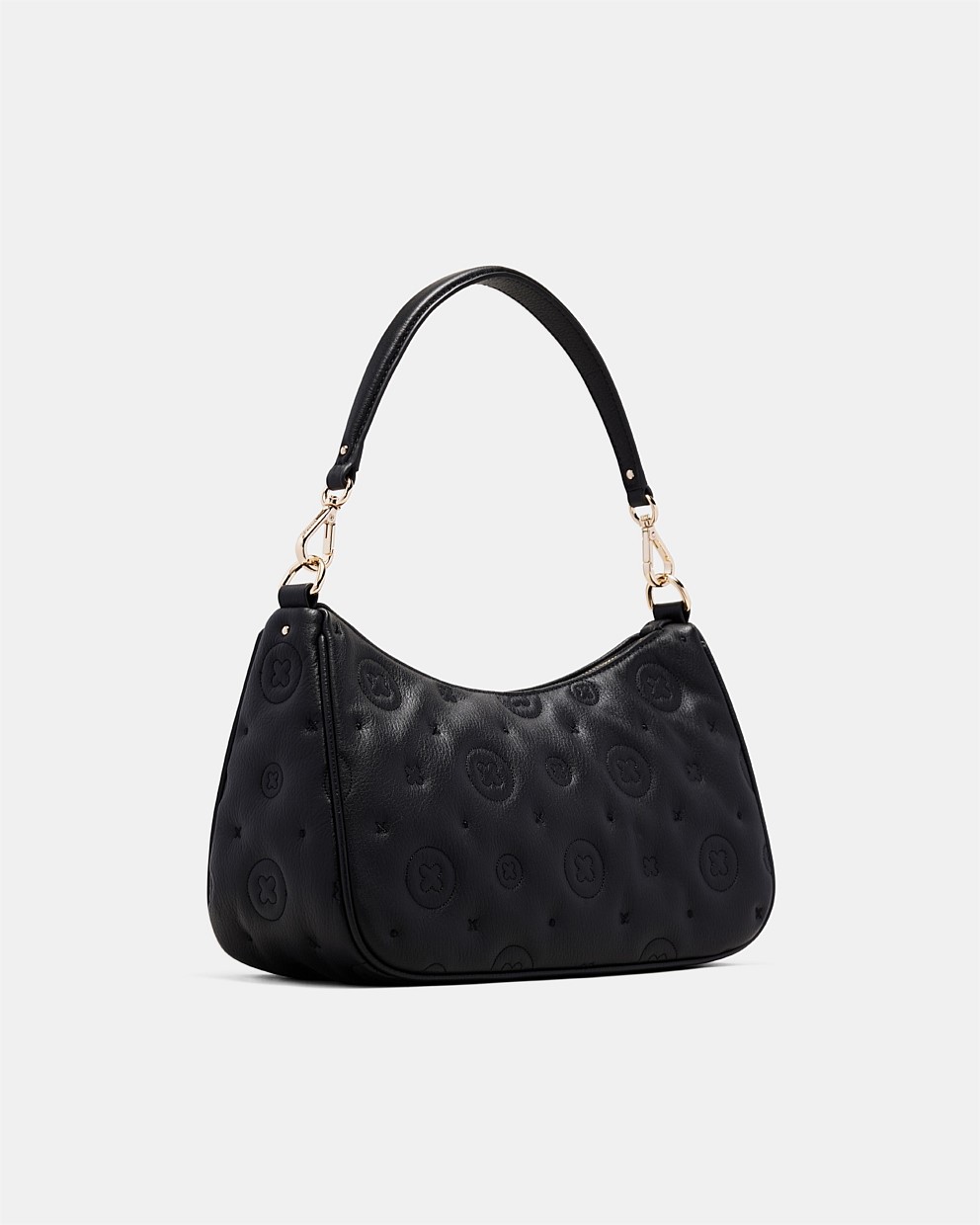 Black Flashback Leather Shoulder Bag - Crossbody Bags | Mimco